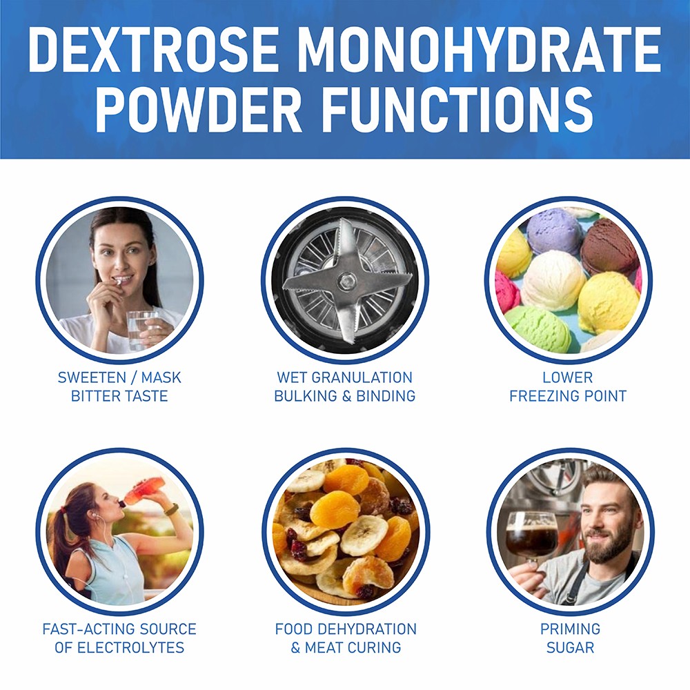 Dextrose Powder Glucose Baking Cooking Energy Carbohydrate Powder ...