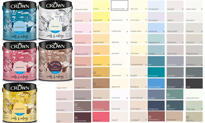 Crown Paint Matt Emulsion Walls & Ceilings 2.5L All Colours | eBay UK