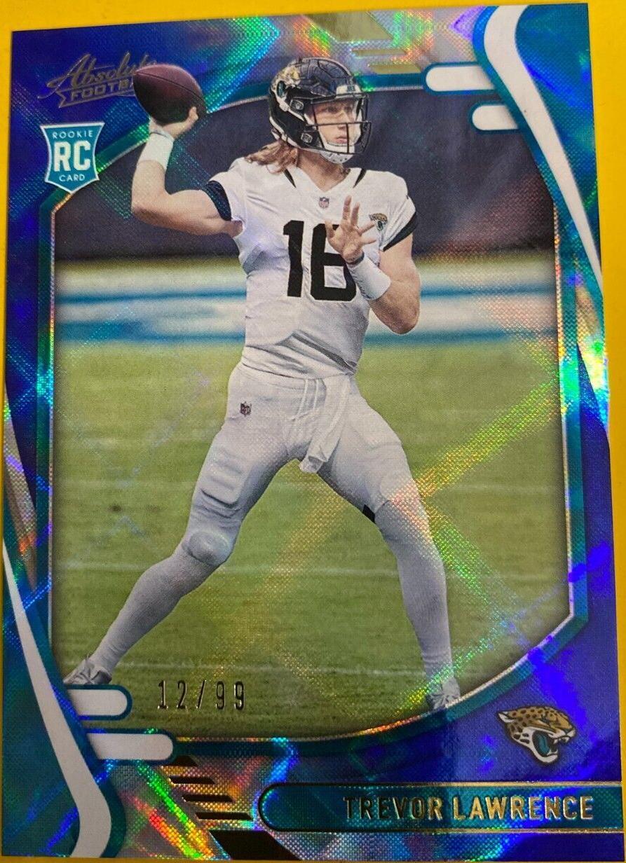2021 Panini Absolute - Rookies Trevor Lawrence #101 Blue Diamonds /99 ...