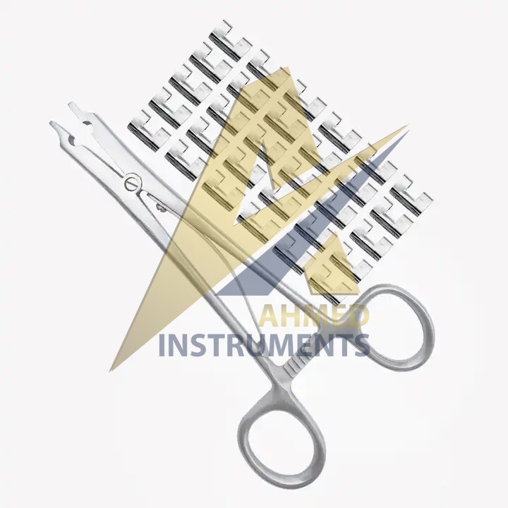 Raney Scalp Clip Applicator Plus 30 Pcs Clips Surgical Instruments Set ...