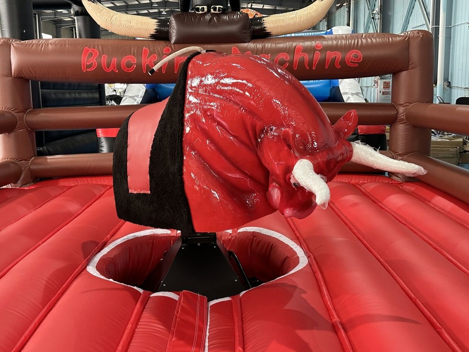 6x5x2.5m Inflatable Mechanical Bull Riding Rodeo Cowboy Bouncy For ...