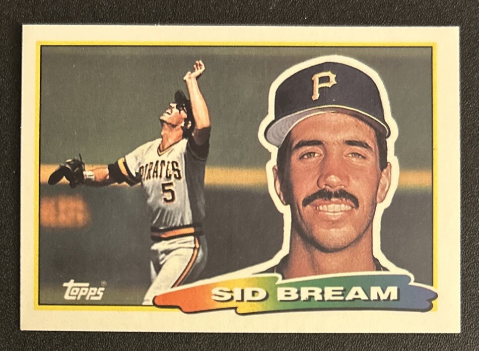 1988 Topps Big Sid Bream Baseball Card #205 Pirates 1B VGEX O/C | eBay