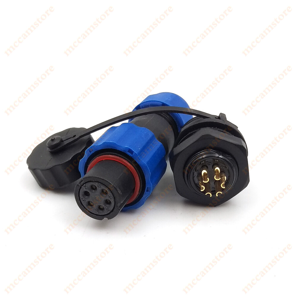 SD13 5A 6 pin Panel Mount Connector,Electrical Power Wire Connectors ...