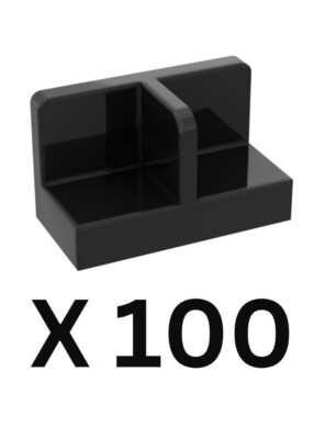 LEGO 100x Minifigure Stand Panel Tile 1x2x1 with central divider (93095 ...