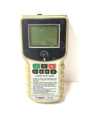 Megger TTR20 Single & Three-Phase Transformer Turns Ratio Test Meter ...