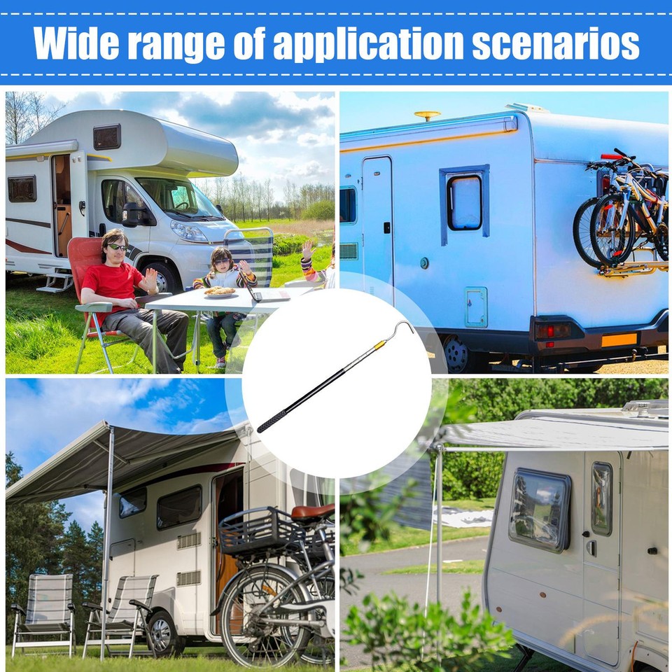 Telescoping Easy Reach RV Awning Opener Metal Retractable RV Awning ...