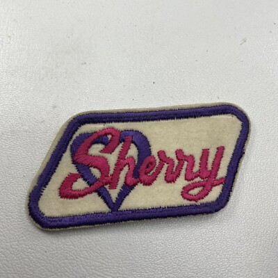 Vintage Decorative Name SHERRY Patch (Name Badge For Jacket) K019 | eBay