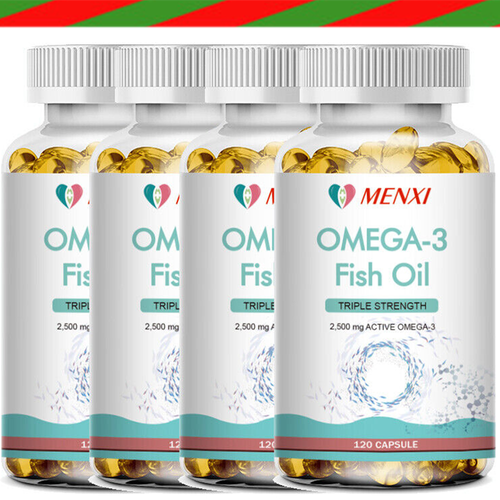 Omega 3 Fish Oil 3x Strength 3600mg EPA & DHA, Highest Potency Vegan ...