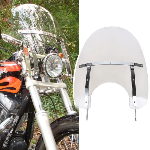 Motorcycle Detachable Windshield For Harley Touring Road King CVO FLHR ...