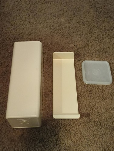 Vintage Tupperware 3pc Velveeta Cheese Container w/ Tray & Lid Cracker ...