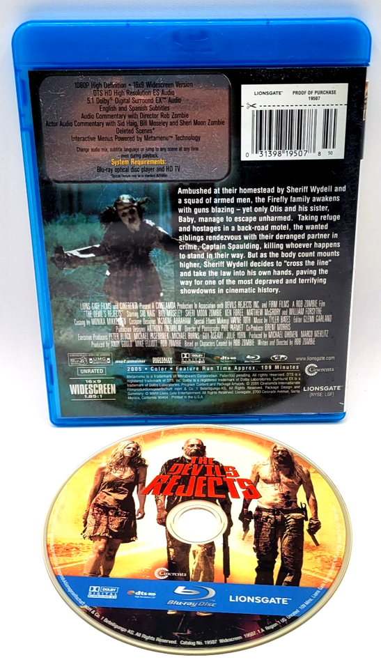 The Devil's Rejects (Unrated) [Blu-ray] DVD ROB ZOMBIE 31398195078| eBay