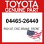 0446526440 Genuine Toyota Pad Kit Disc Brake 04465-26440 for sale ...