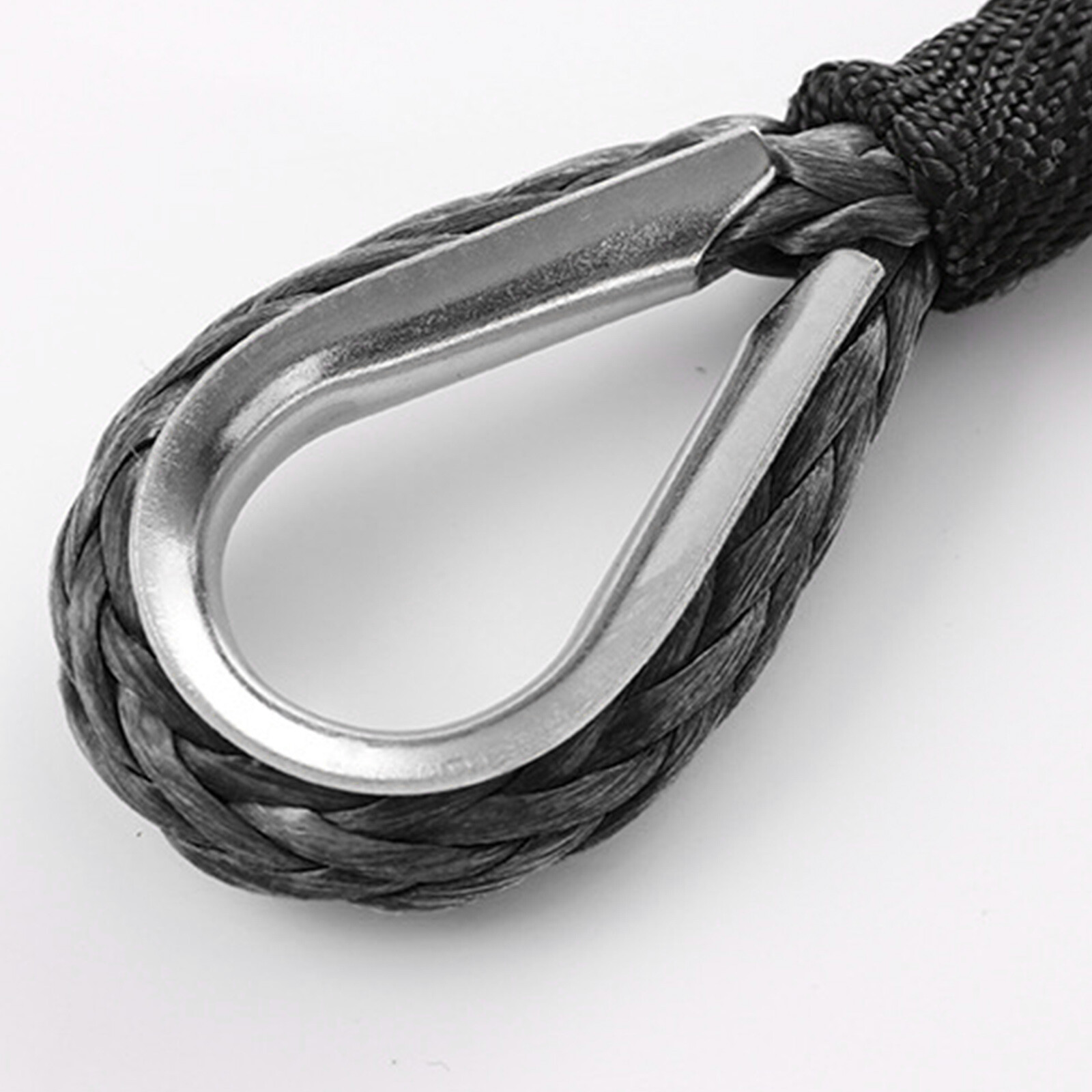 1/4"x50' 10000LBS Synthetic Winch Rope Line Recovery Cable 4WD ATV Dark ...