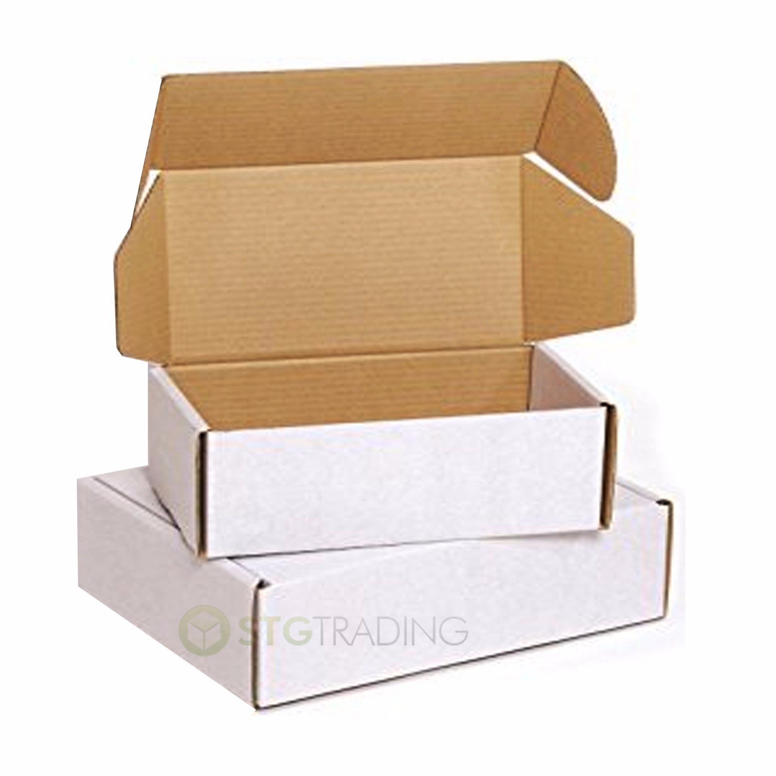 White Die Cut Folding Lid Cardboard Boxes Inc C4 C5 C6 PIP FULL RANGE ...