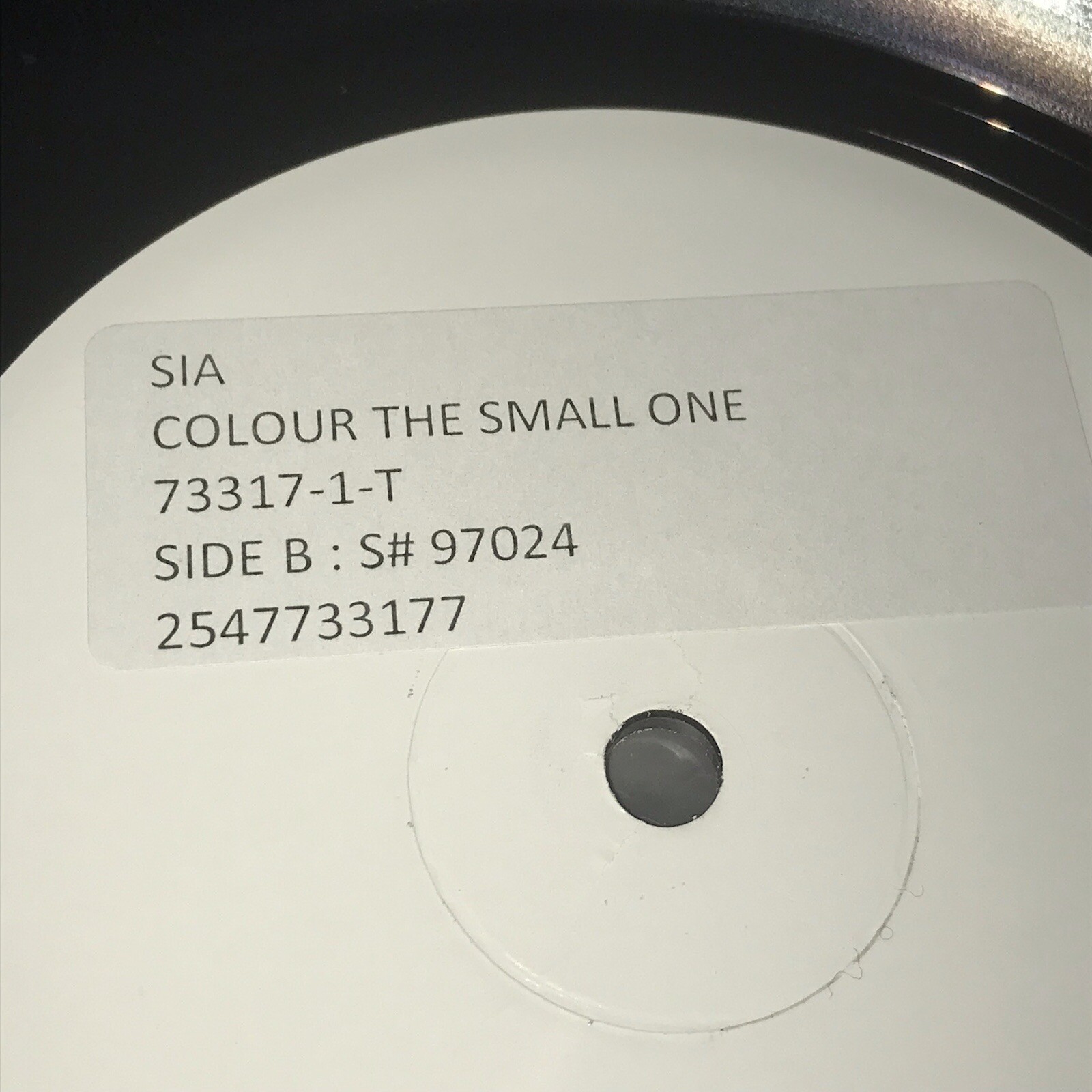 TEST PRESSING Sia - Colour The Small One Vinyl Katy Perry Dua Lipa ...