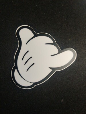 Mickey Mouse Aloha Shaka Sticker -- High Quality UV and Waterproof ...