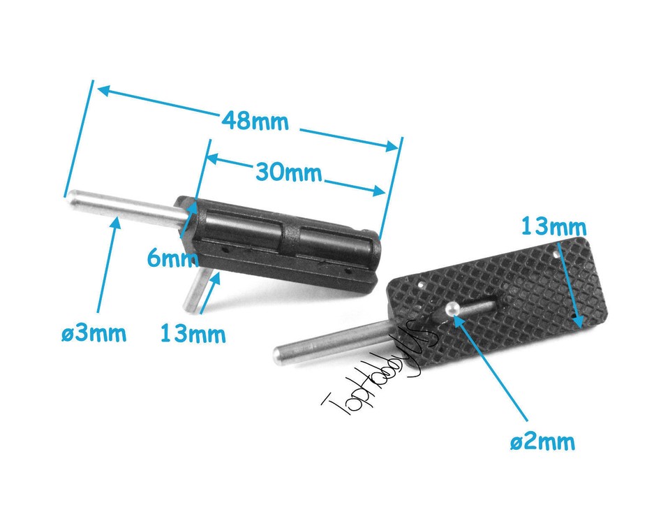 2PCS Aluminum Canopy Hatch Latch Lock for RC Plane Airplane (US SELLER ...