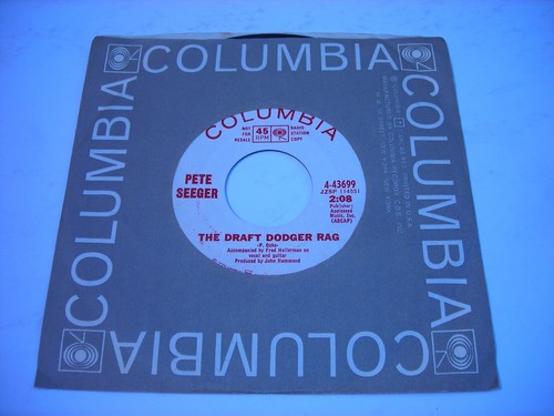 PROMO w SLEEVE Pete Seeger The Draft Dodger Rag / Guantanamera 1966 ...
