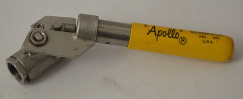 Apollo CF 3M Stainless 1/2" Ball Valve w/ Spring Return Deadman Handle ...