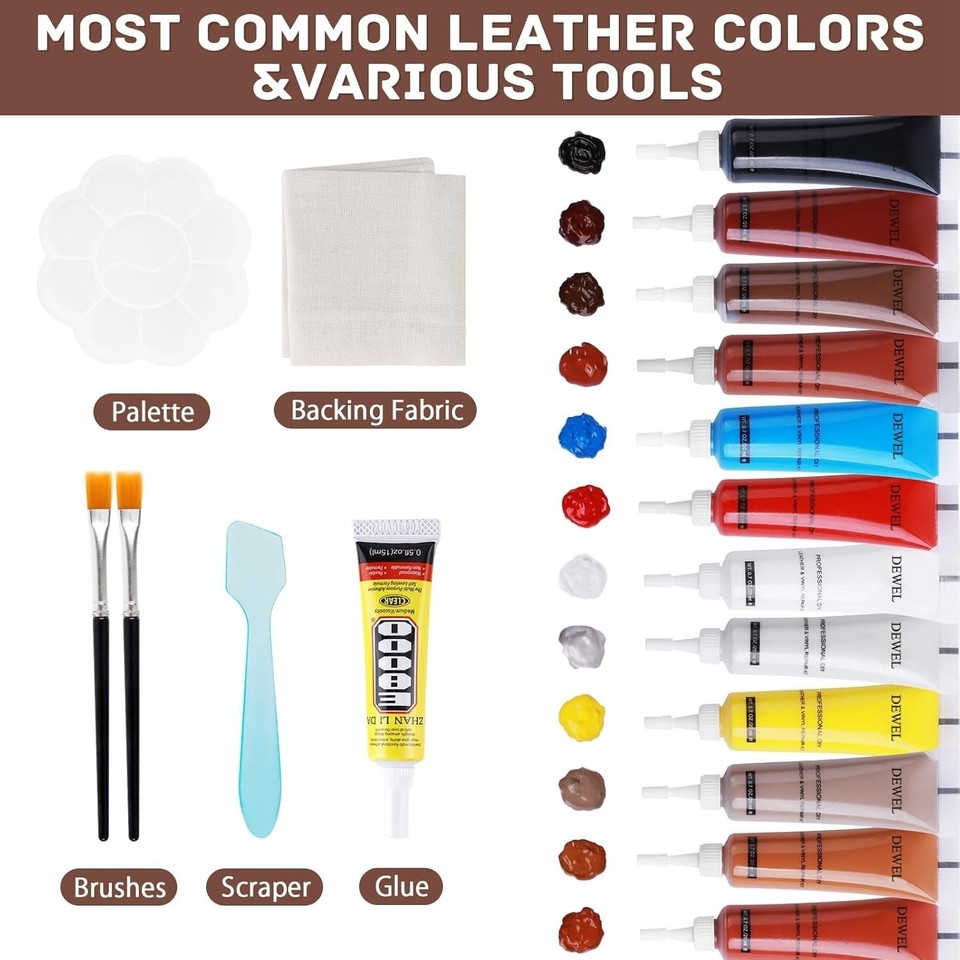 Professional Vinyl & Leather Repair Kit: Restore Scratches & Burns ...