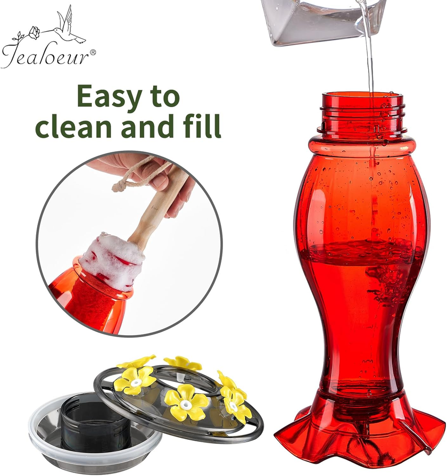 Hummingbird Feeder for Outdoors Hanging, 18 OZ Humming Birds Feeders ...