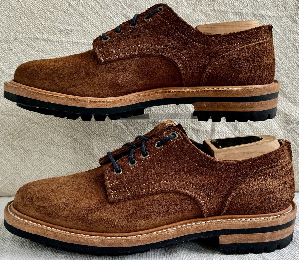 Truman Boot Co. Men’s Custom Cattail Grizzly Roughout Leather Derby US ...