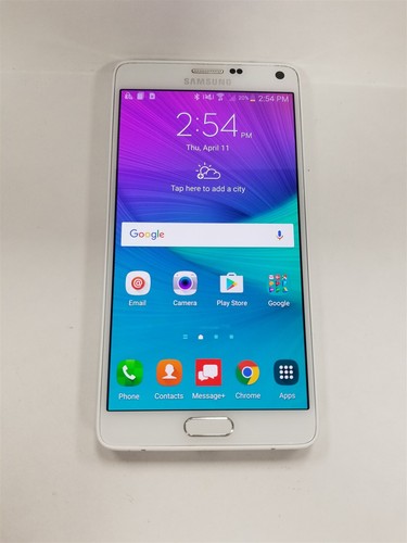 Samsung Galaxy Note 4 32GB White SM-N910V (Verizon) Android Smartphone ...