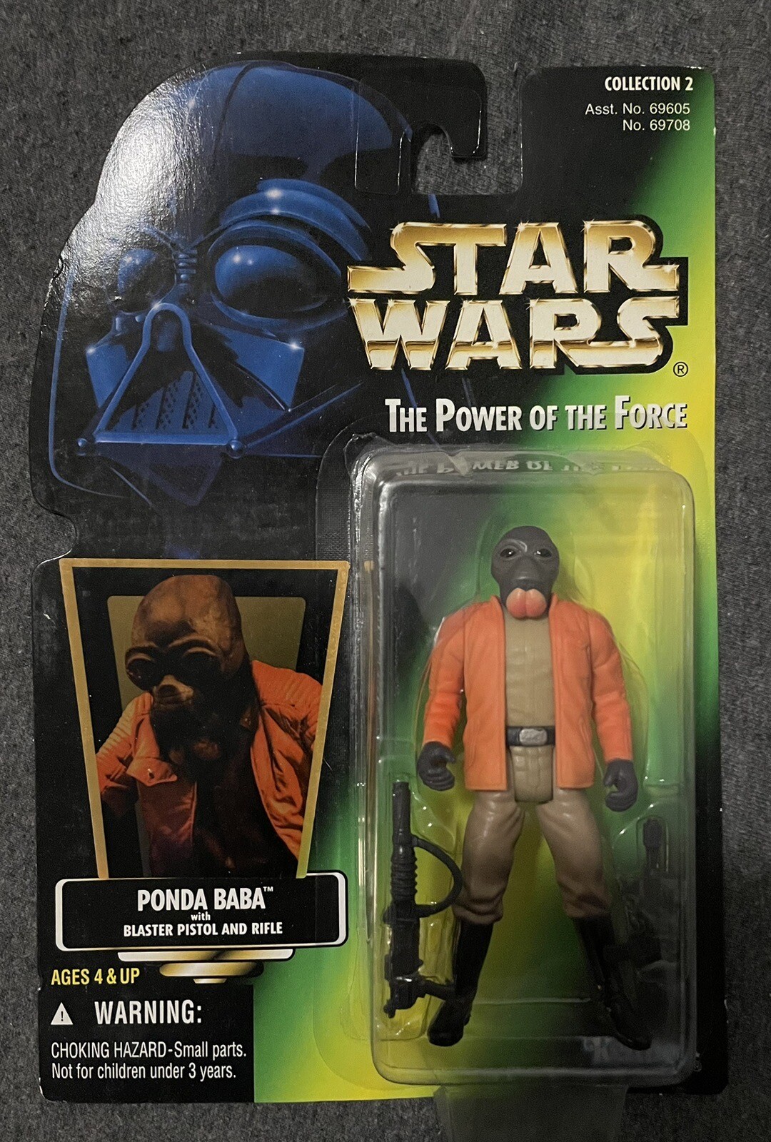 NEW Star Wars The Power of the Force 1996 Ponda Baba Blaster Rifle ...