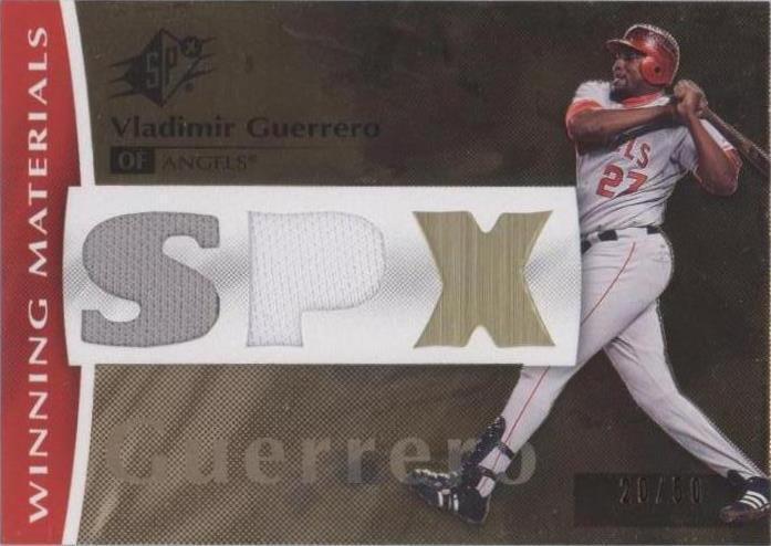 2008 SPx - Winning Materials Vladimir Guerrero #WM-VG Spx Dual Swatch ...