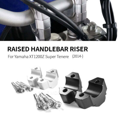 25mm For Yamaha XT1200Z Super Tenere Handlebar Risers Fat Bar Riser CNC ...