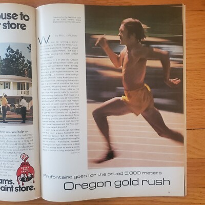 Life Magazine Steve Prefontaine Pre Running XC Oregon Mark Spitz August ...