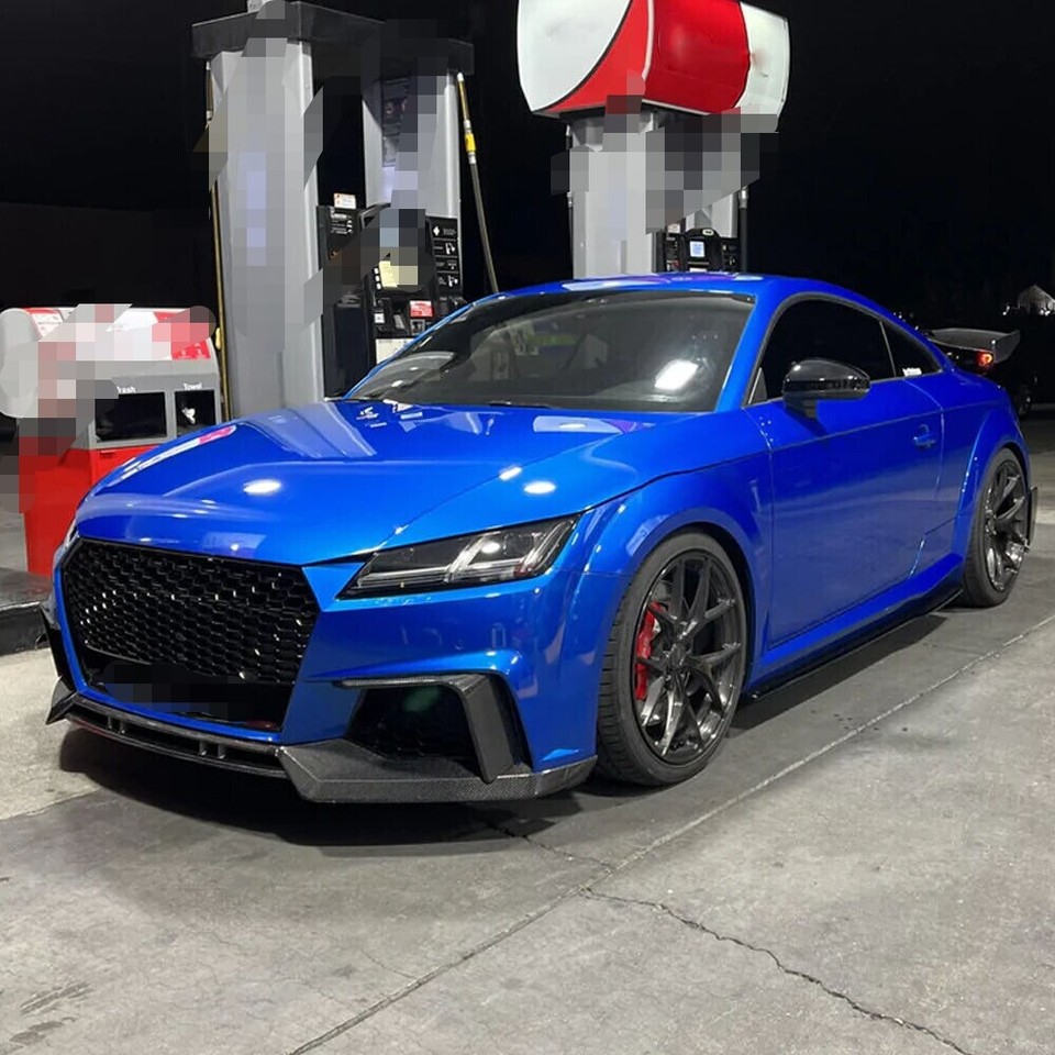 Fits Audi TT RS TTRS 2016-2018 Front Bumper Lip Spoiler Splitter REAL ...