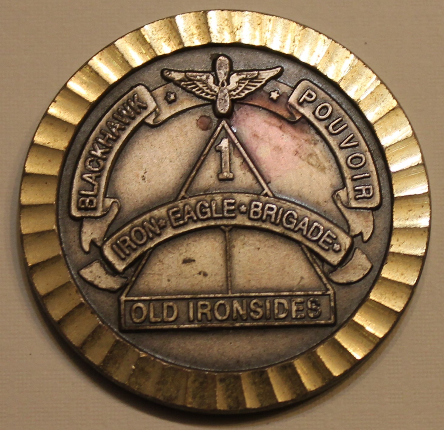 1st Armored Iron Eagle Brigade Old Ironside Army Challenge Coin | eBay