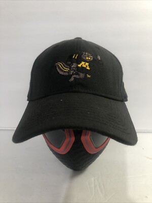 New Era 39Thirty Minnesota Golden Gophers Logo Black Fitted M/Lrg Hat ...