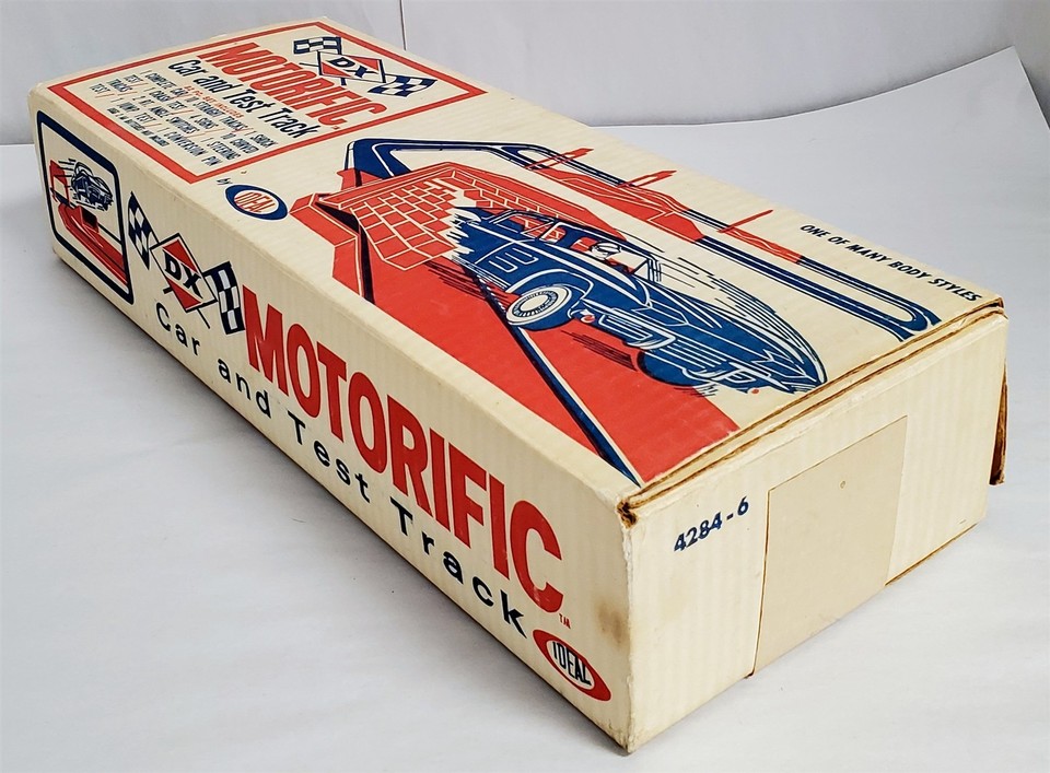 R-659 VTG. 1960'S IDEAL MOTORIFIC DX GASOLINE ACTION SLOT CAR RACING ...
