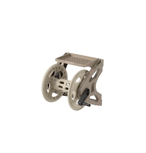 Suncast WMS200 Hose Handler Wall Mount Retractable Taupe Hose Reel, 200 ...