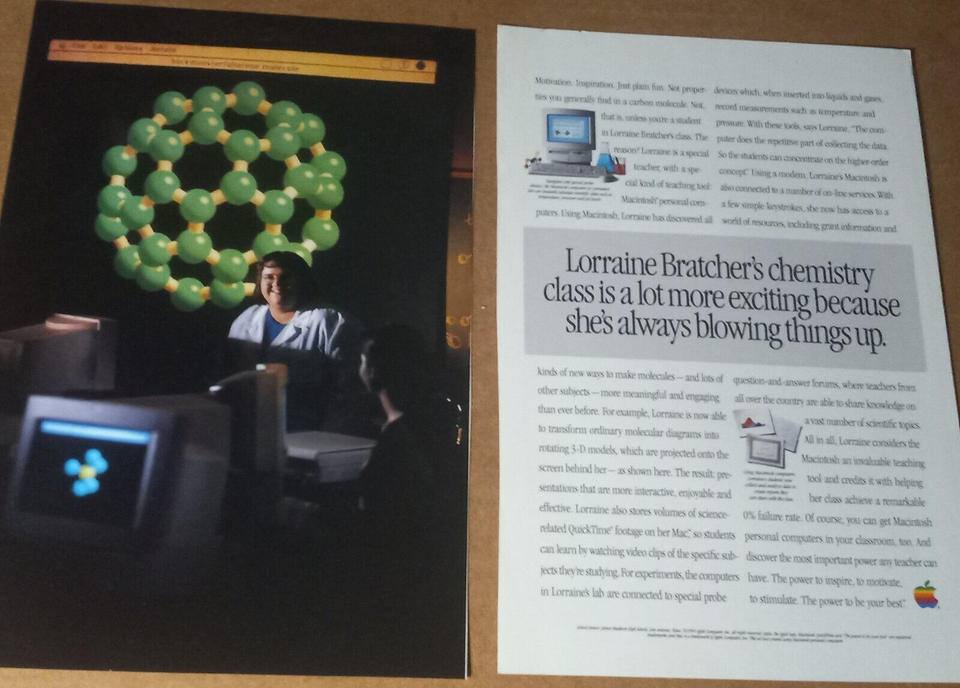 1994 print ad - Apple Macintosh Computers - Lorraine Bratcher San ...