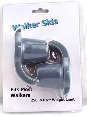 Walker Sliders - Gray Glide Skis - Fits most Walkers - 2 Piece set ...