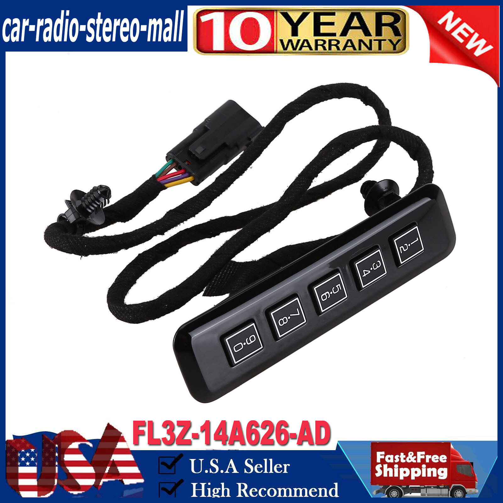 NEW FL3Z-14A626-AD For Ford F-150 F-250 F-350 Keyless Lock Pad BLACK | eBay