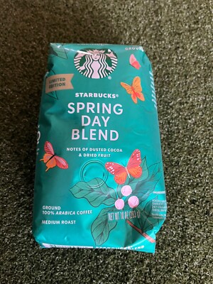 Starbucks Spring Day Blend Medium Roast Ground Coffee 10 Oz Limited ...