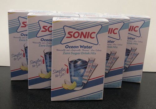 6 Boxes SONIC Ocean Water Sugar Free Drink Mix Singles To Go (36 ...