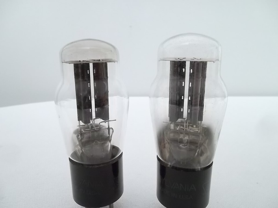 TYPE 80 PAIR SYLVANIA VINTAGE TUBE HICKOK TESTED 90/92 & 88/92 m- 54/54 ...