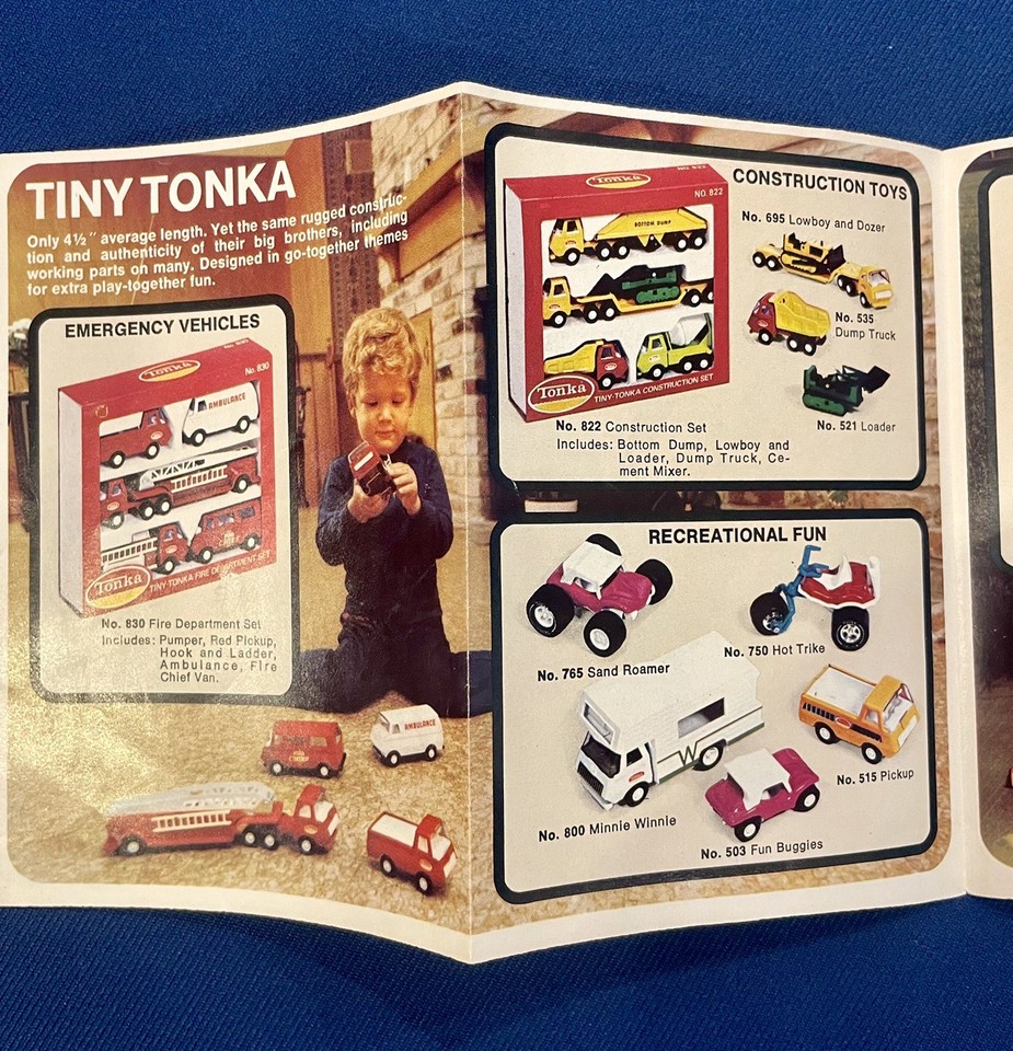 2 Vintage Tonka Toys Look Book Catalog Pamphlets 1974 Sales Brochure ...