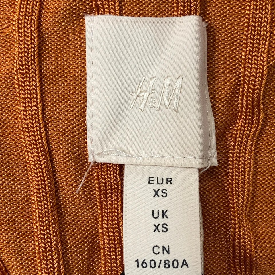 H&M Trend, Kleid, Größe: XS, Orange, Viskose/Polyamid, Einfarbig #b02 ...