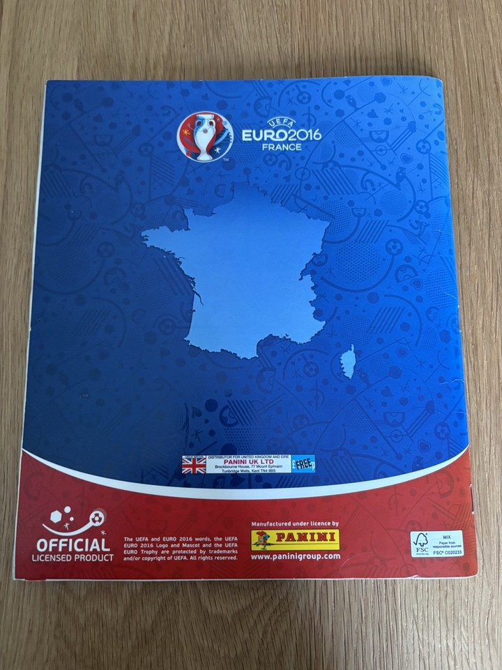 100% Complete, Panini UEFA Euro 2016 France, Official Sticker Album ...