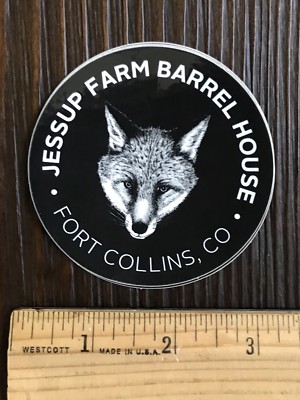 Fort Collins JESSUP FARM BREWING BEER STICKER Colorado Brew Brewery CO ...