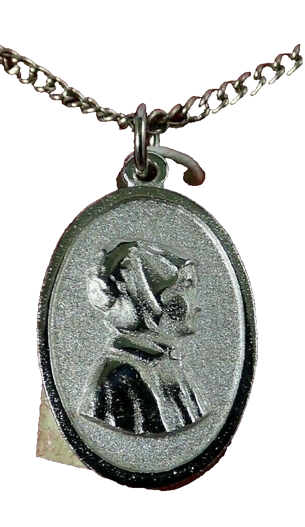 Saint Elizabeth Ann Seton Catholic Pendant Chain Necklace Rhodium ...