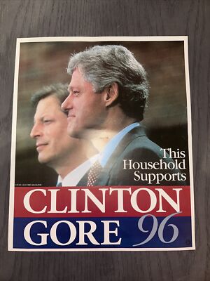 Clinton Gore 96 Presidential Campaign Picture | eBay