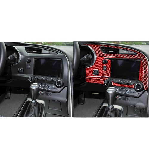 16Pcs Red Carbon Fiber Driver Dashboard Cover Trim For Chevrolet ...