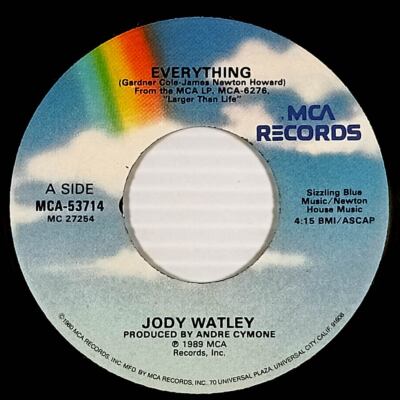 Jody Watley - Everything / Everything (Instrumental) [7" 45 rpm Single ...